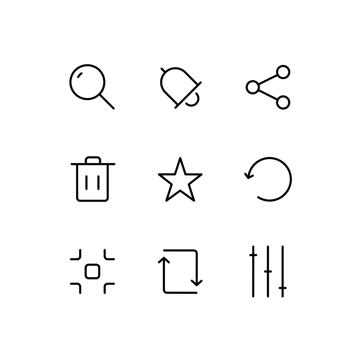 UI Animated Icons Set - JSON, Lottie, MP4, GIF