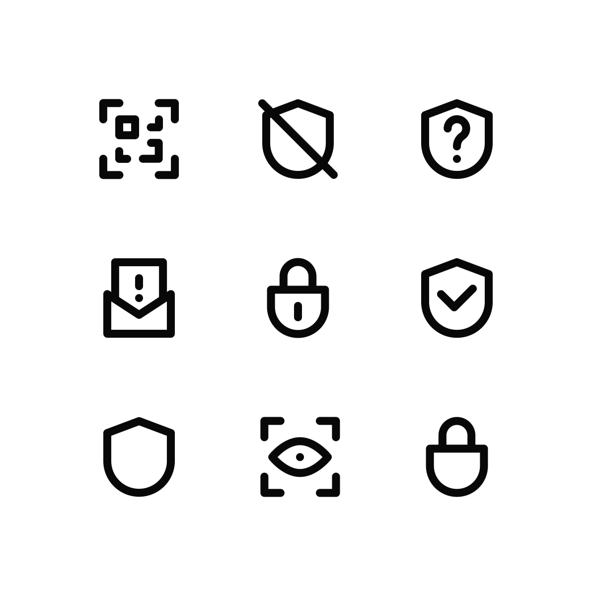 Cyber Security Animated System Icons Set - JSON, Lottie, MP4, GIF