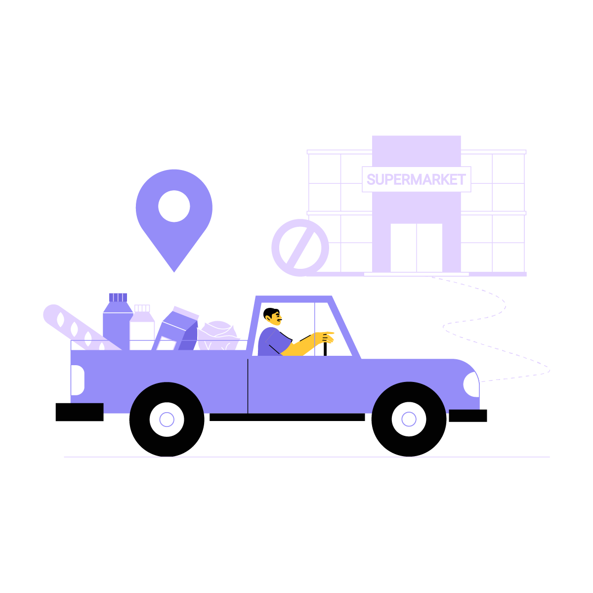 Food Delivery Animations Set - JSON, Lottie, MP4, GIF