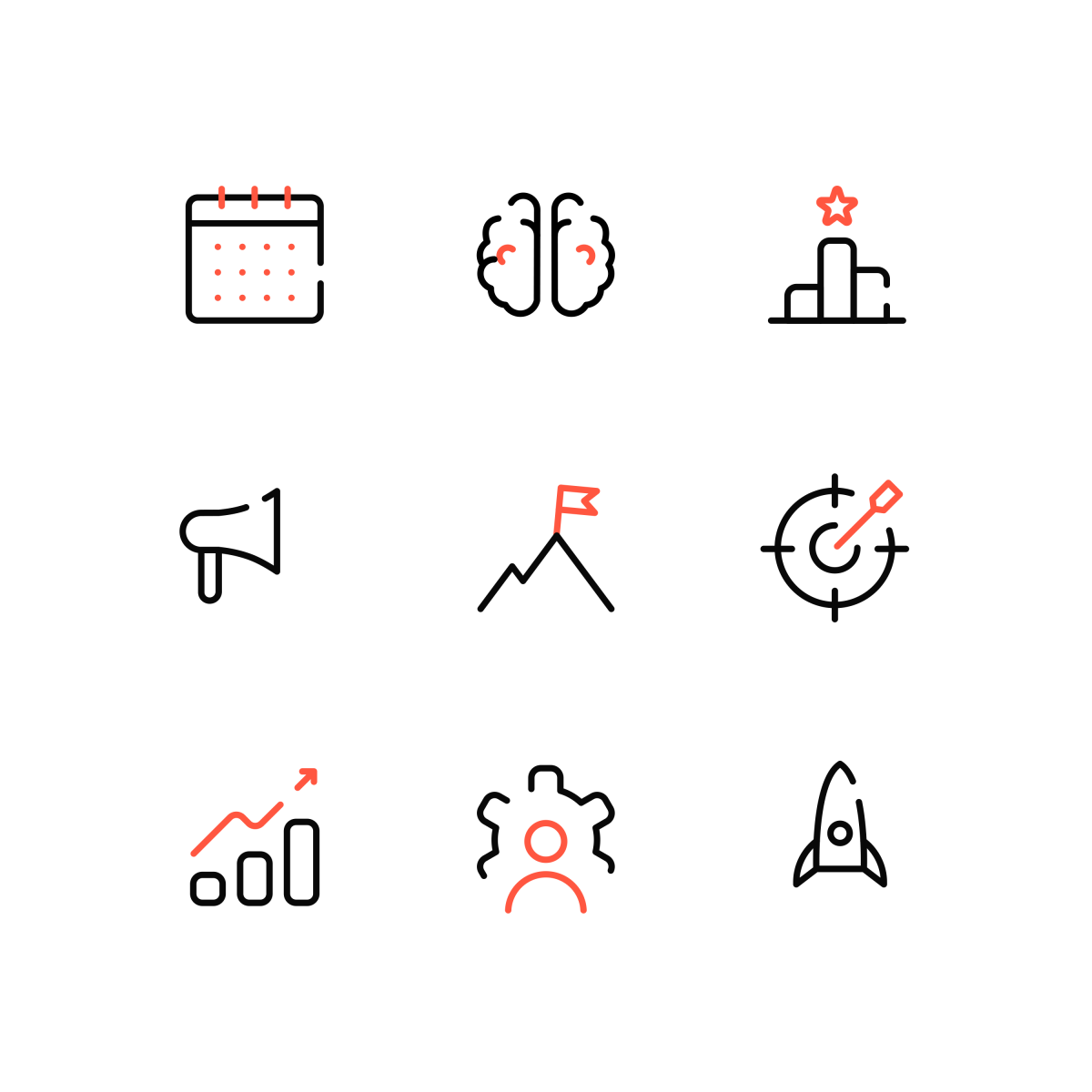 Marketing Animated Icons Set - JSON, Lottie, MP4, GIF Marketing Animated Icons Set - JSON, Lottie, MP4, GIF