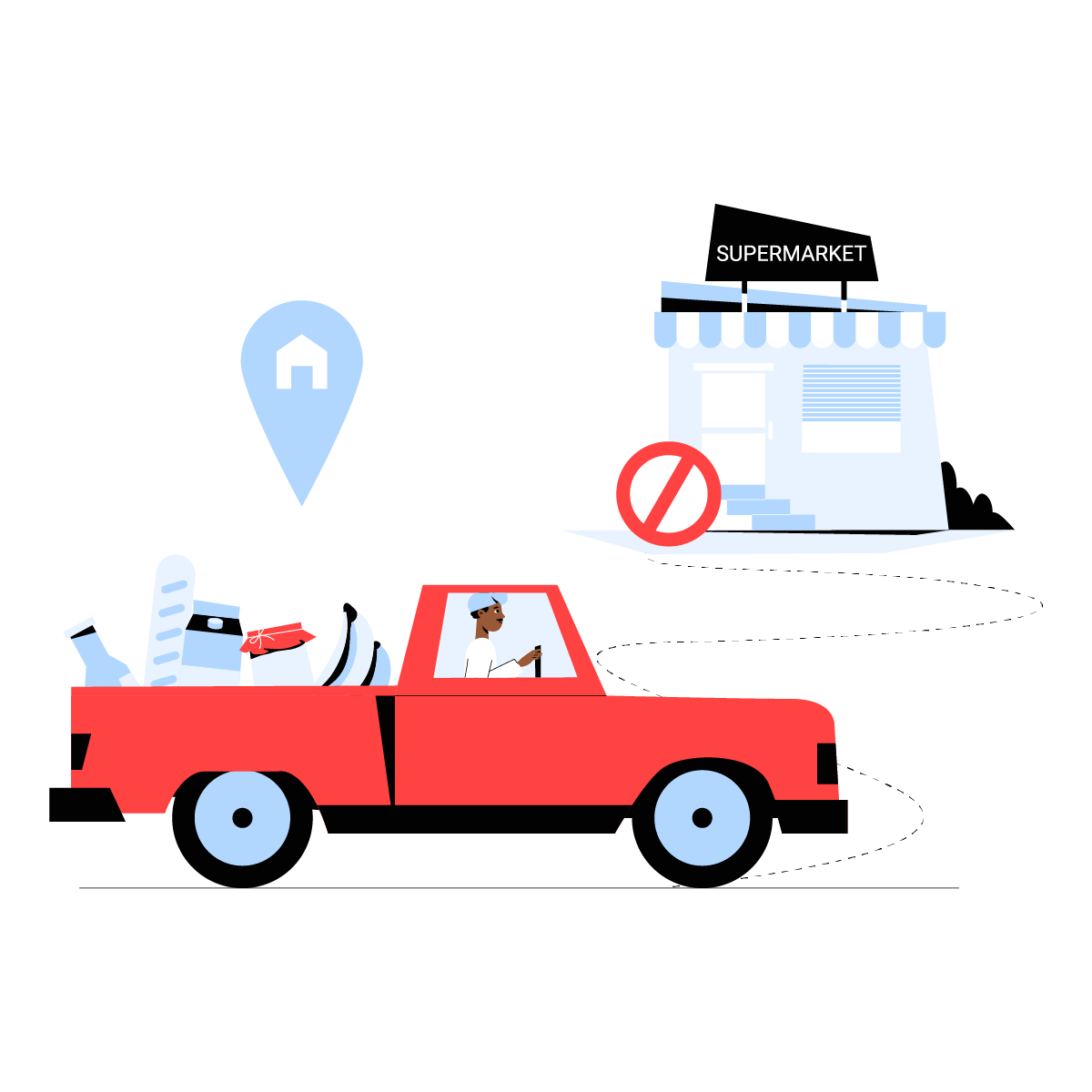 Food Delivery Animations Set - JSON, Lottie, MP4, GIF