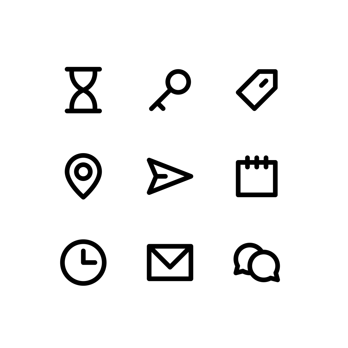 Work Office Animated System Icons Set - JSON, Lottie, MP4, GIF