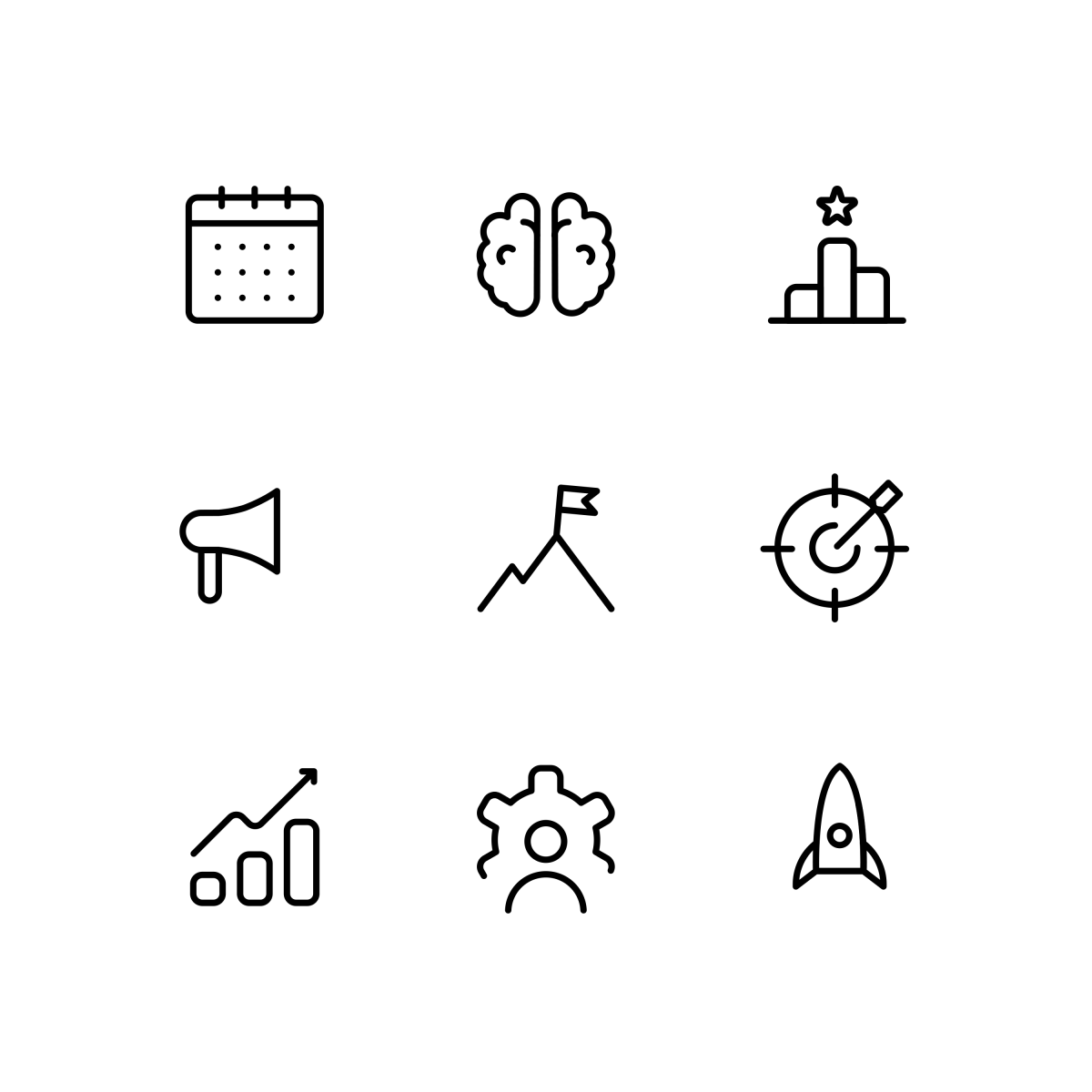 Marketing Animated Icons Set - JSON, Lottie, MP4, GIF Marketing Animated Icons Set - JSON, Lottie, MP4, GIF