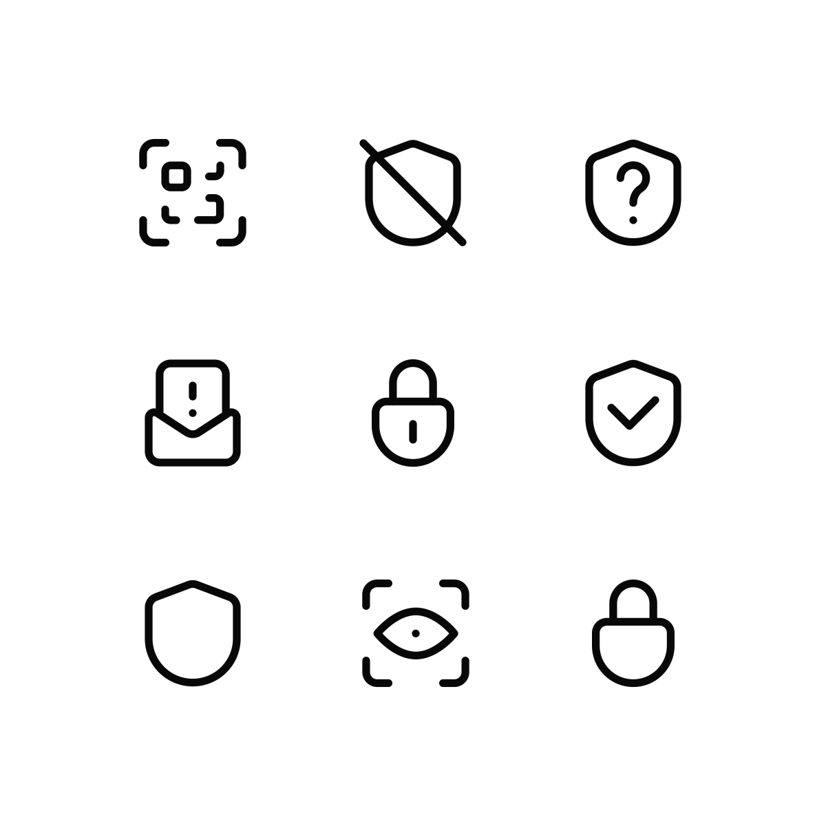 Cyber Security Animated System Icons Set - JSON, Lottie, MP4, GIF
