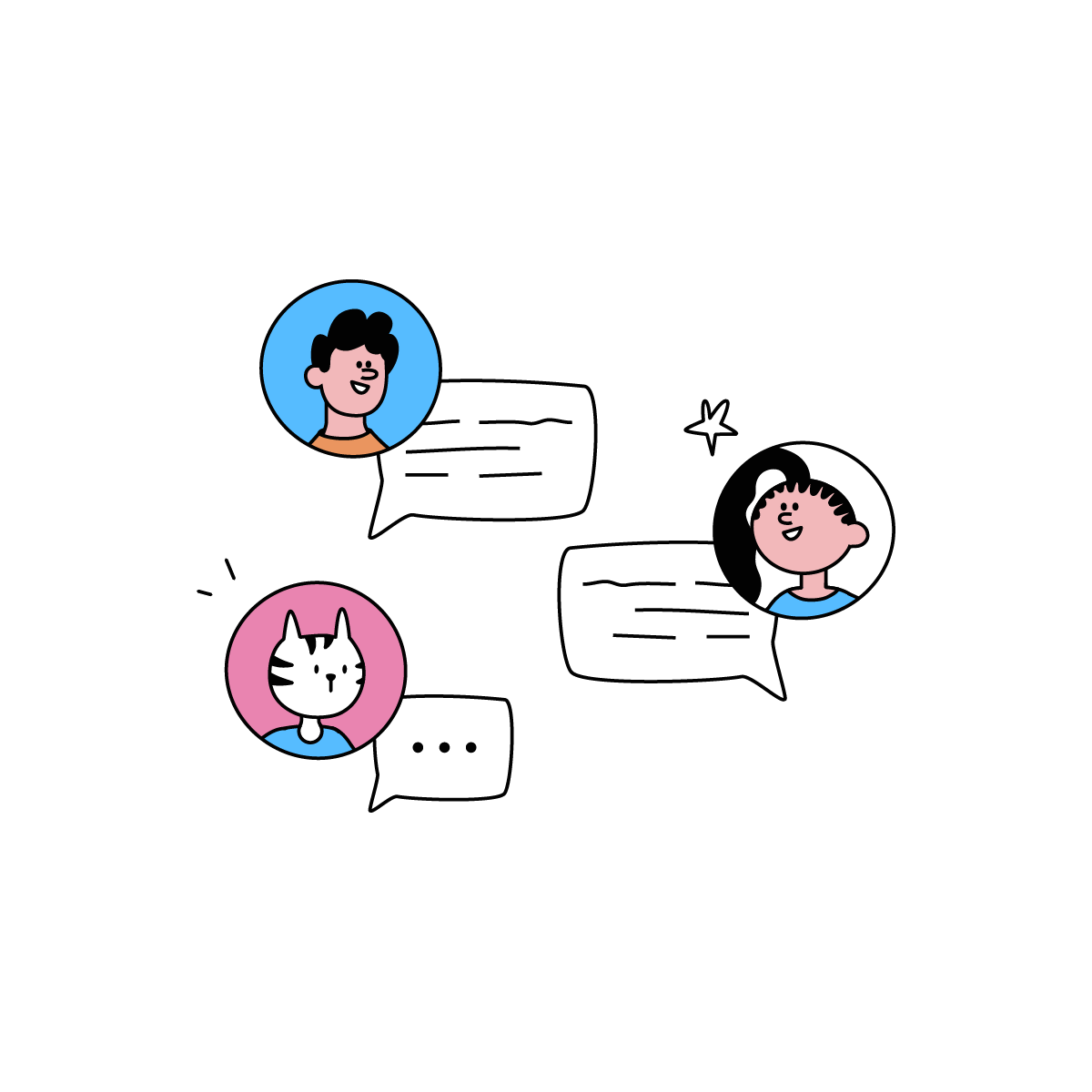 Dynamic UI Illustrations Set - JSON, Lottie, MP4, GIF