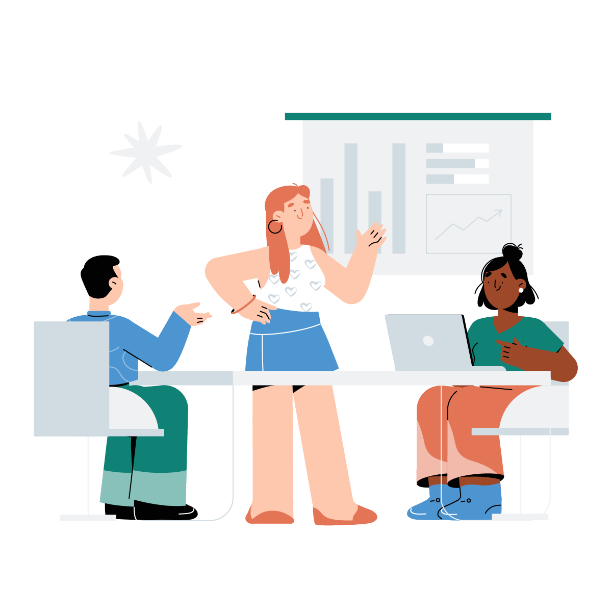 Daily Office Work Animations Set - JSON, Lottie, MP4, GIF