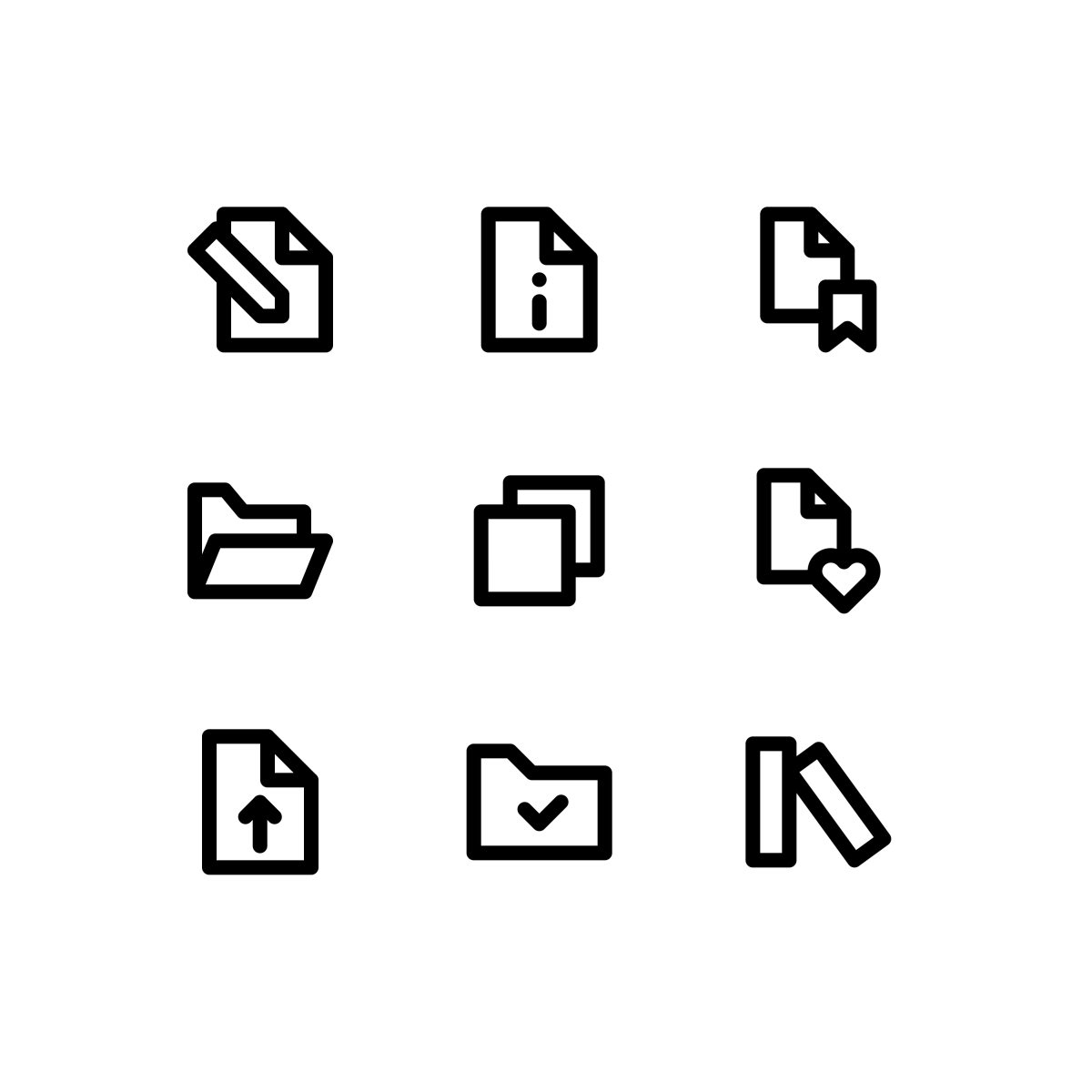 File and Folder System Icons Set - JSON, Lottie, MP4, GIF