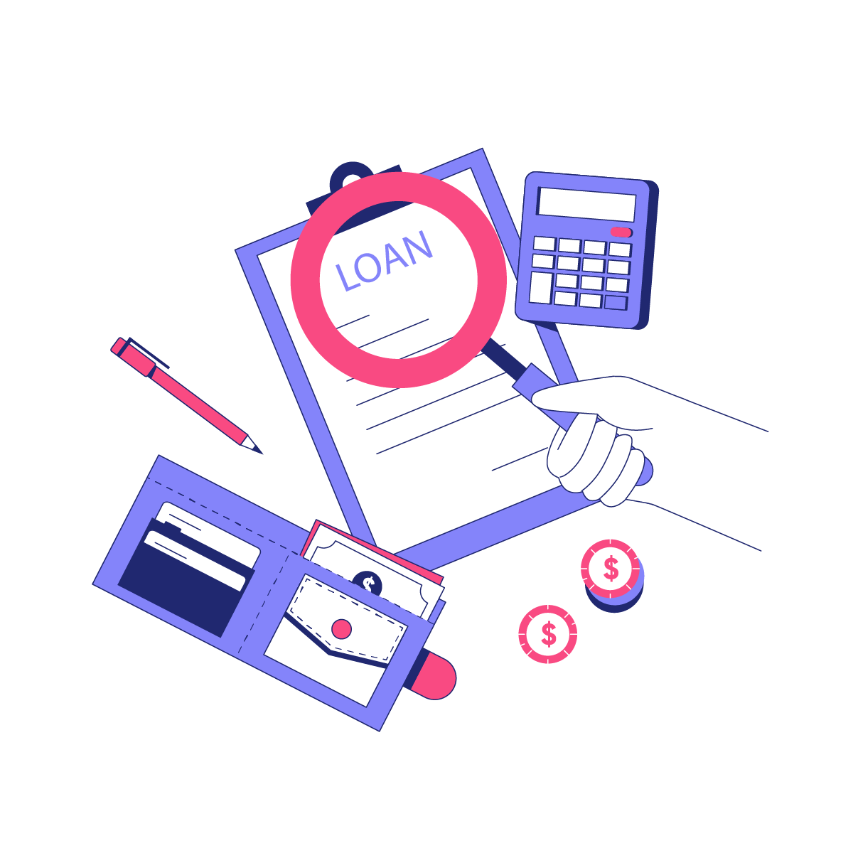 Loan Services Animations Set - JSON, Lottie, MP4, GIF