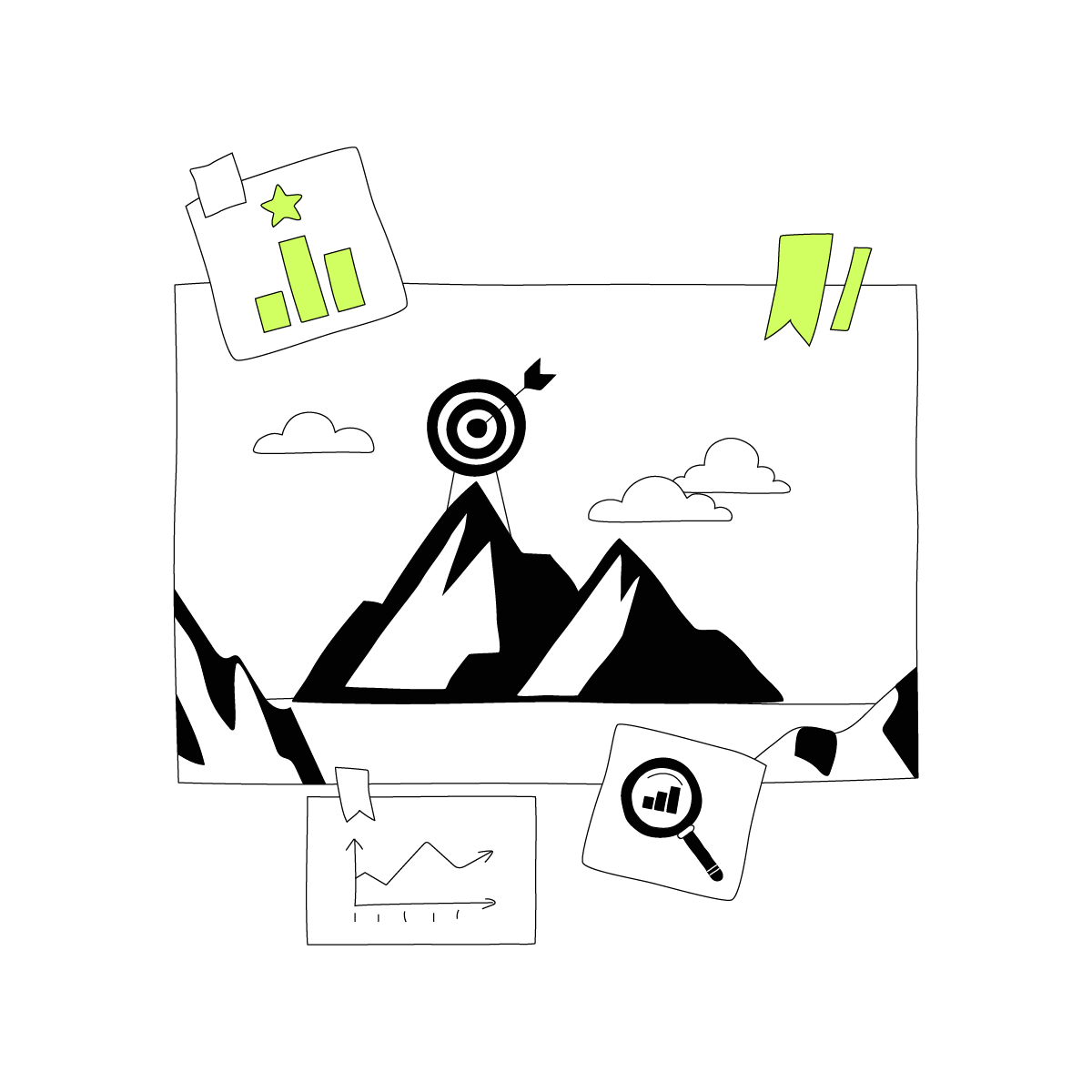 Marketing Strategy Animations Set - JSON, Lottie, MP4, GIF