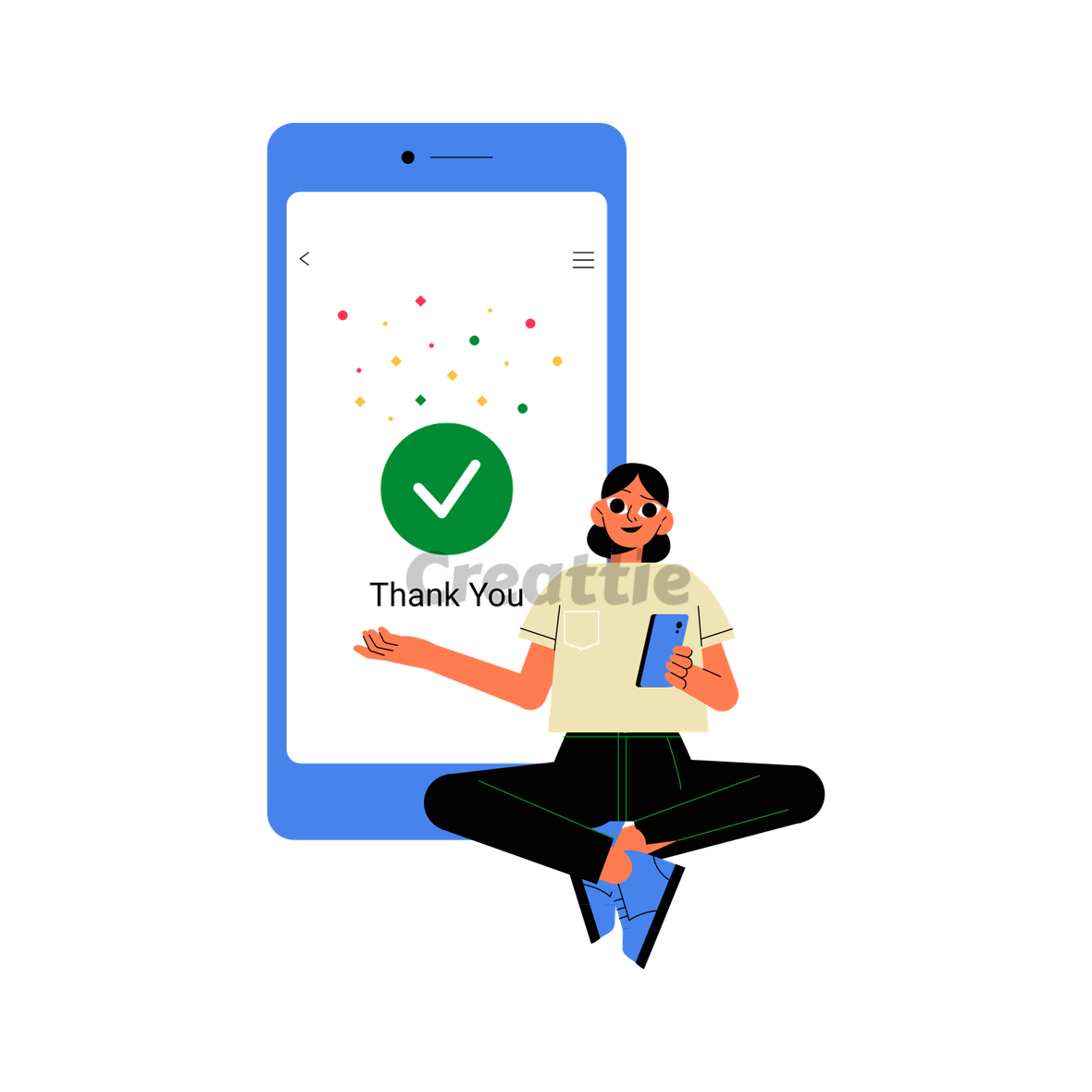 Download Thank You animation in Lottie JSON