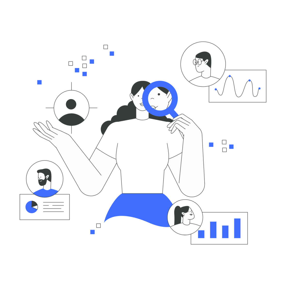 Download Customer Analytics animation in Lottie JSON