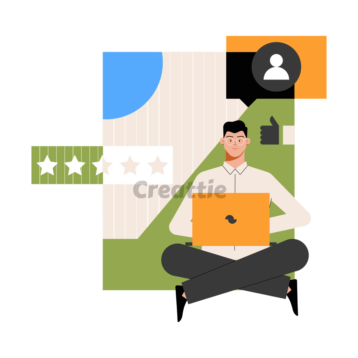 Download Customer Rating animation in Lottie JSON