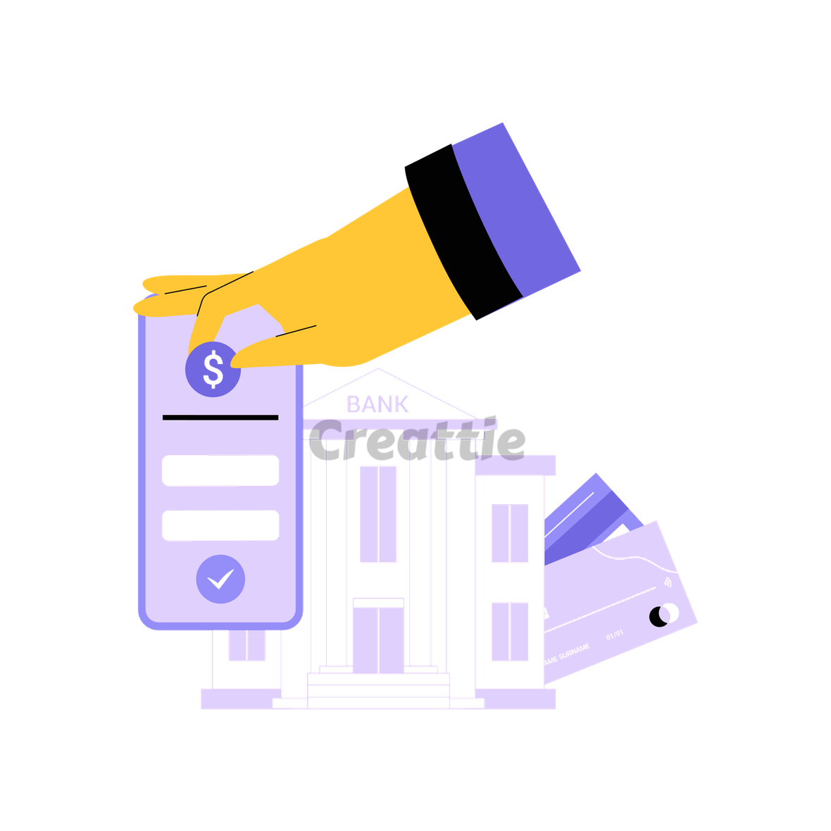 Download Online Banking animation in Lottie JSON