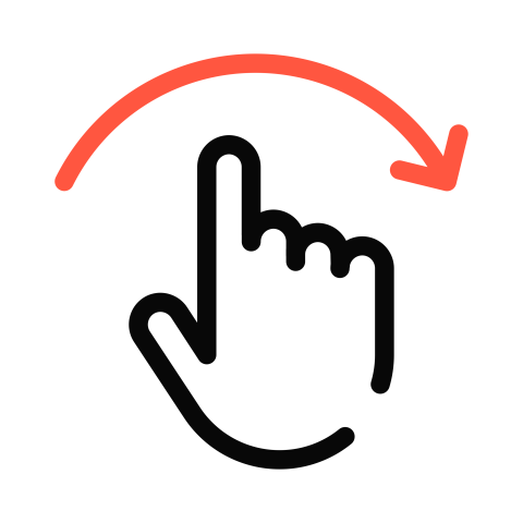 Download Hand Swipe Right animated Icons in JSON Lottie