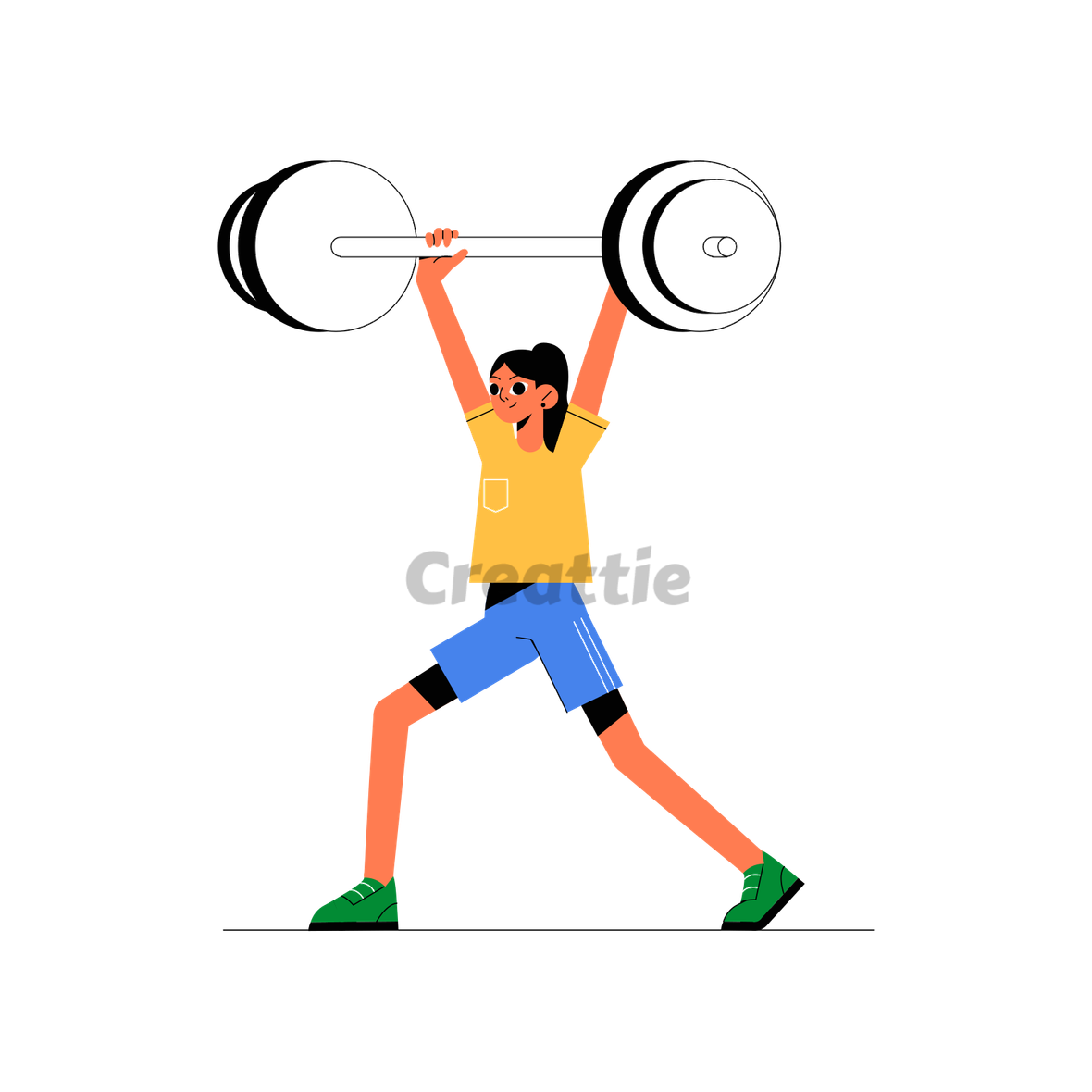 Download Weight Lifting animation in Lottie JSON
