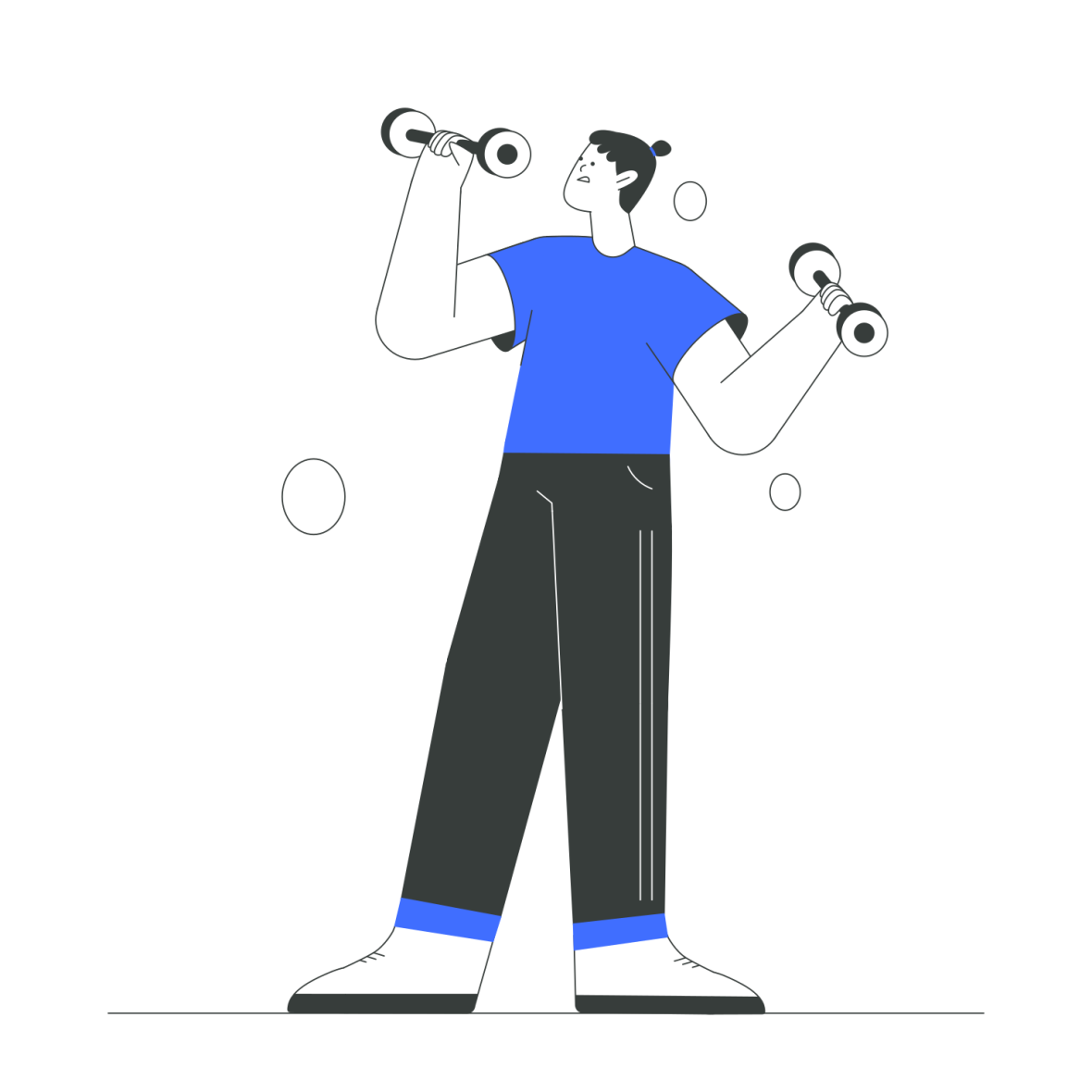 Download Dumbbell Exercise animation in Lottie JSON