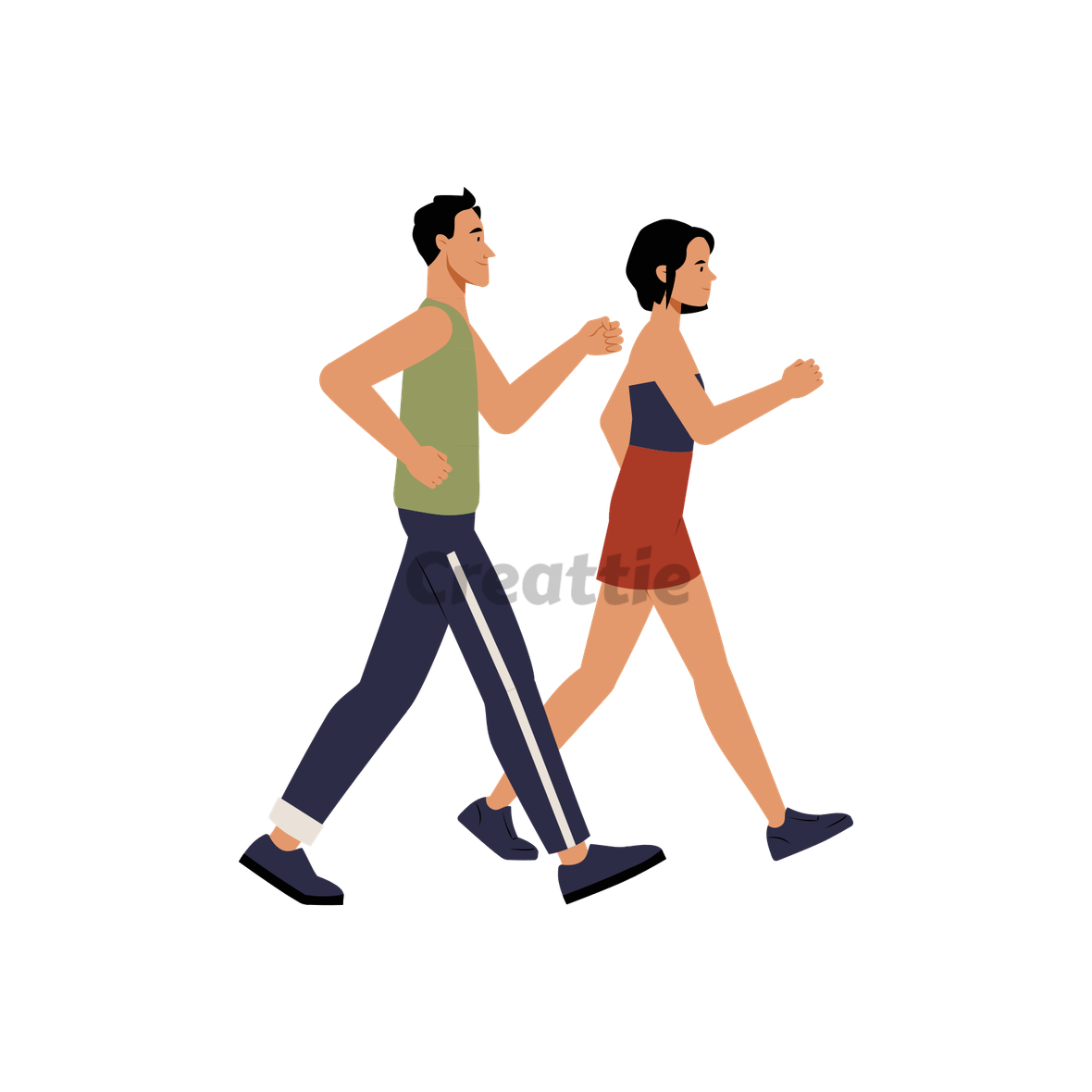 Download Healthy Walk animation in Lottie JSON
