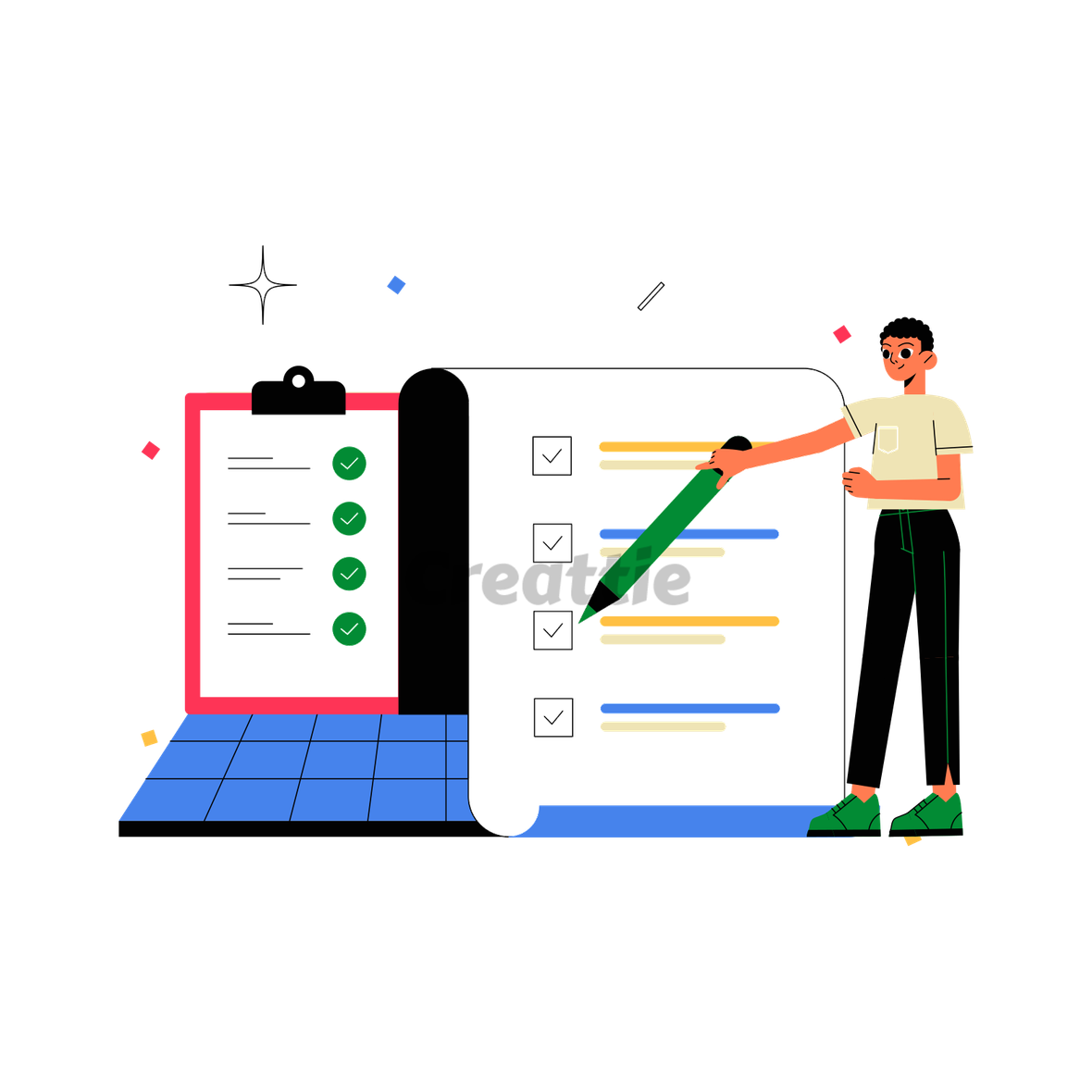 Download Complete Tasks animation in Lottie JSON