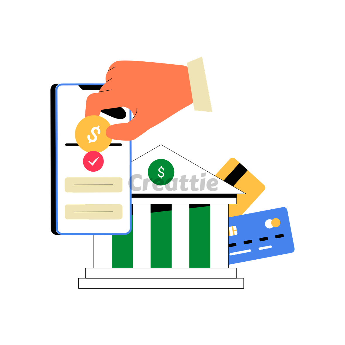 Download Online Banking animation in Lottie JSON