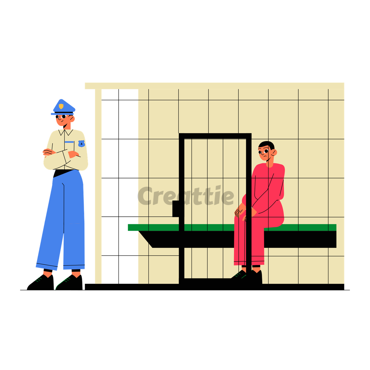 Download Prison Cell animation in Lottie JSON