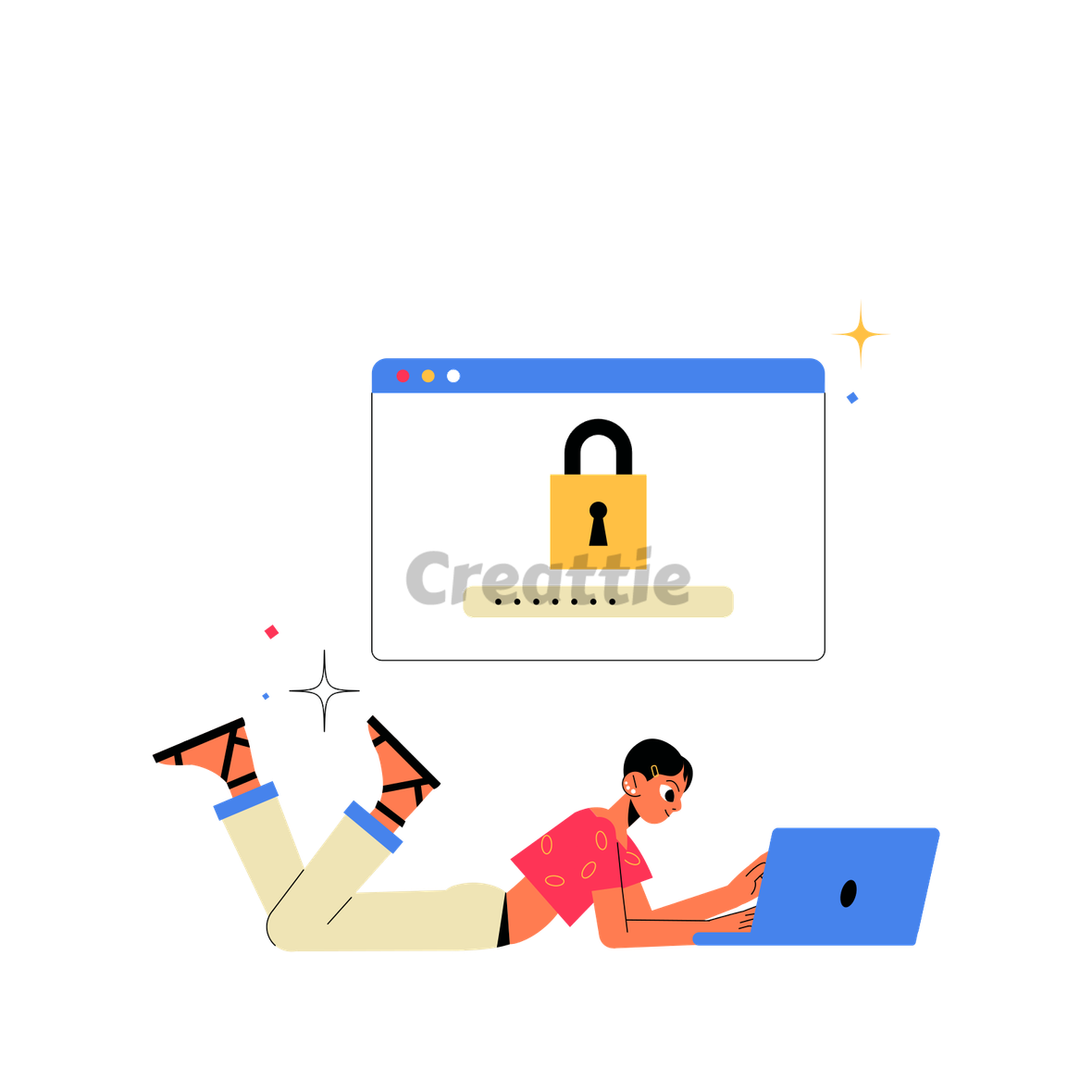 Download Setting Password animation in Lottie JSON
