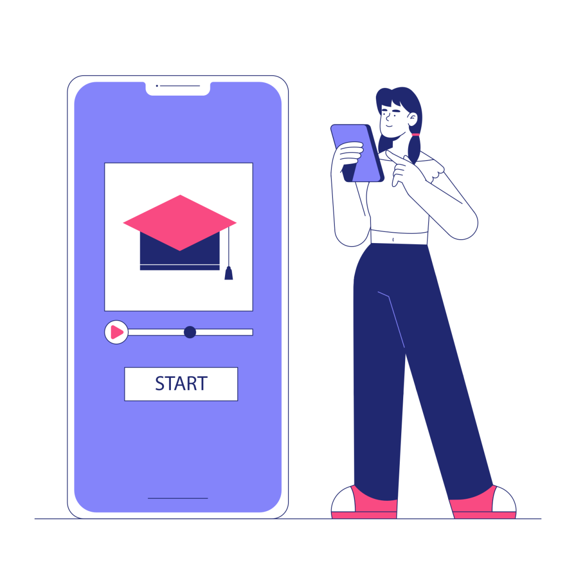 Download Educational Application animation in Lottie JSON