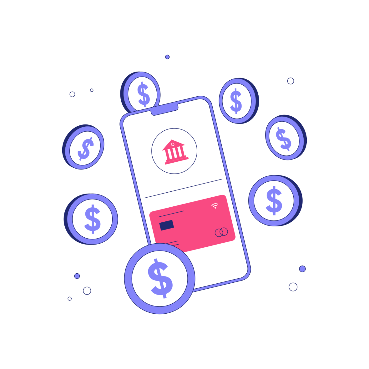 Download Money Circulation animation in Lottie JSON