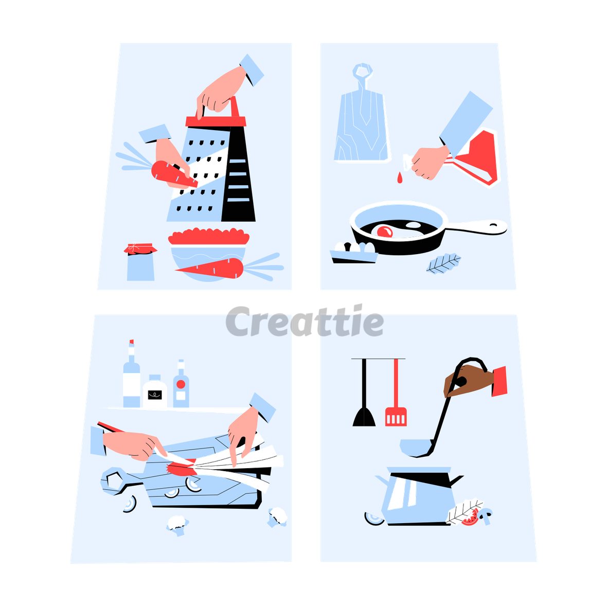 Download Preparing Food animation in Lottie JSON