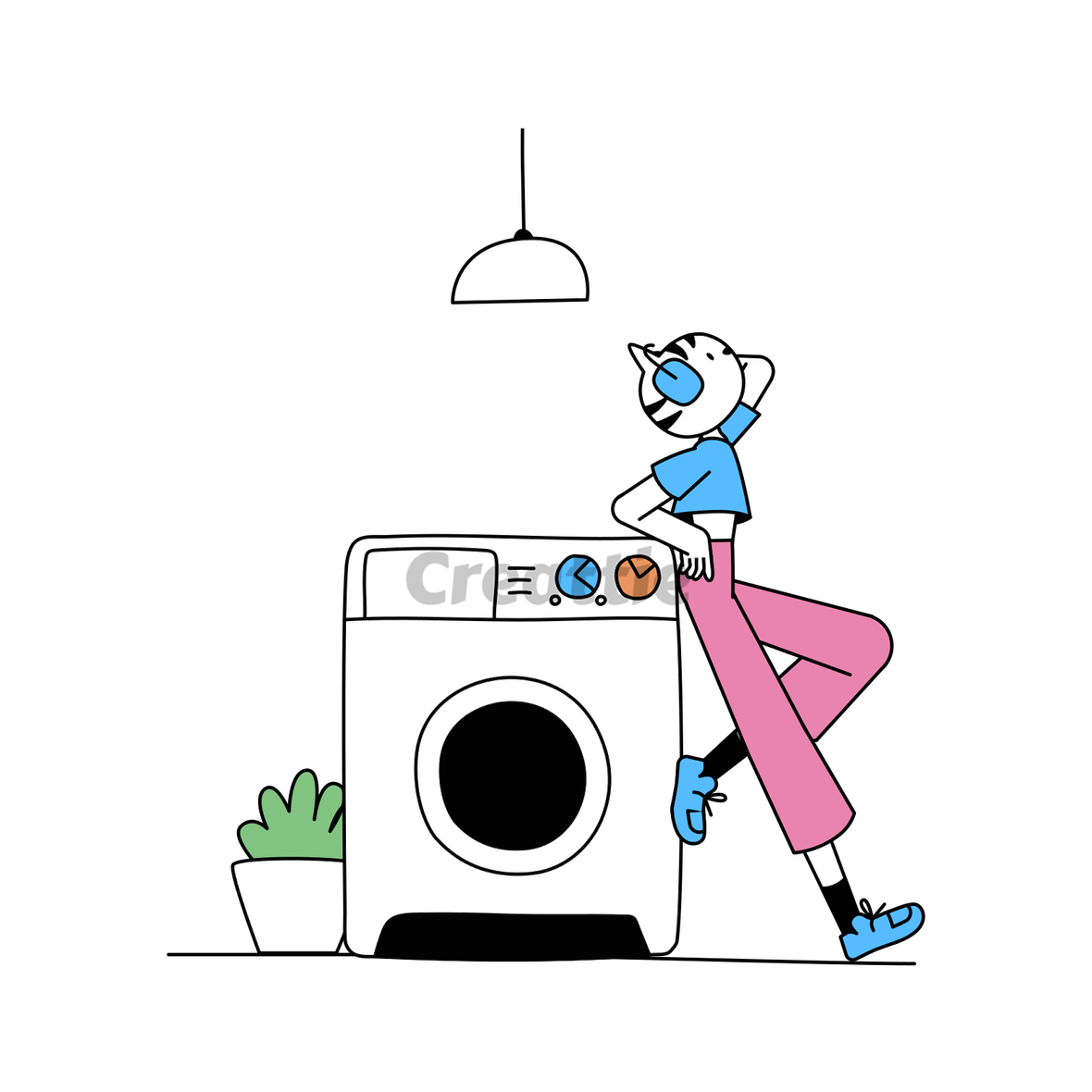 Download Laundry Day animation in Lottie JSON