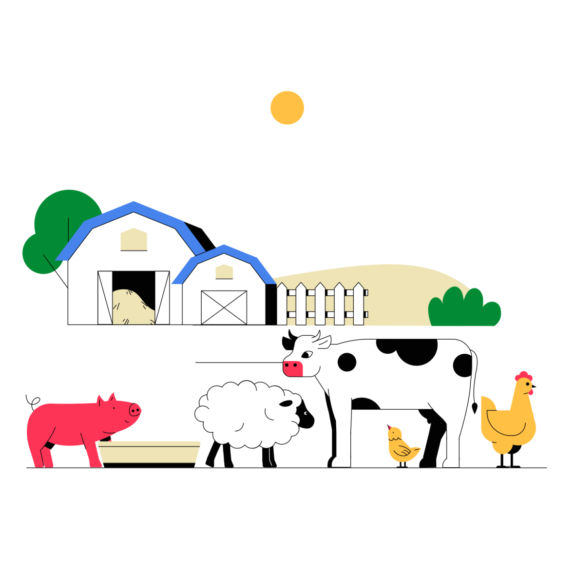 Download Poultry Farming animation in Lottie JSON