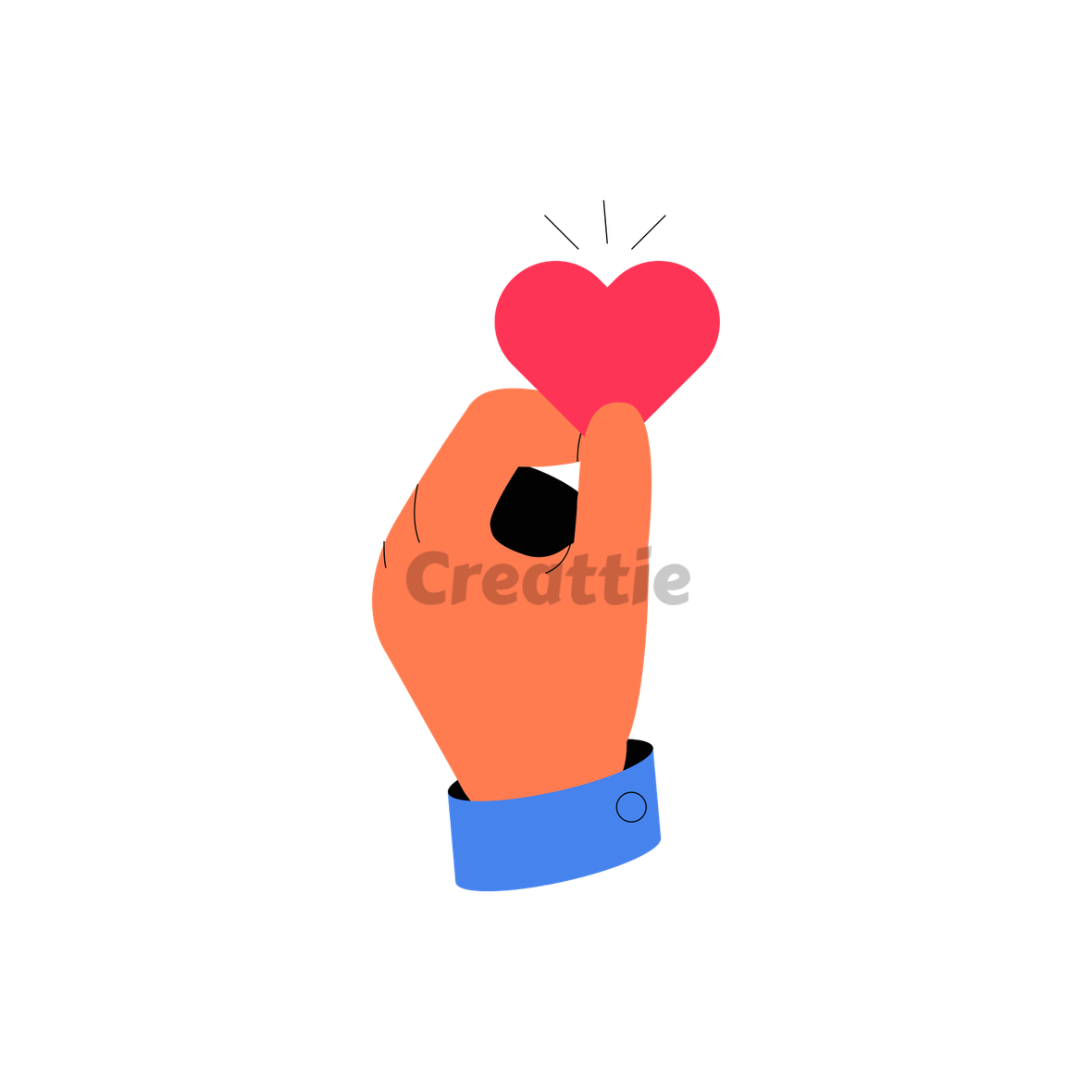 Download Heart in Hand animation in Lottie JSON