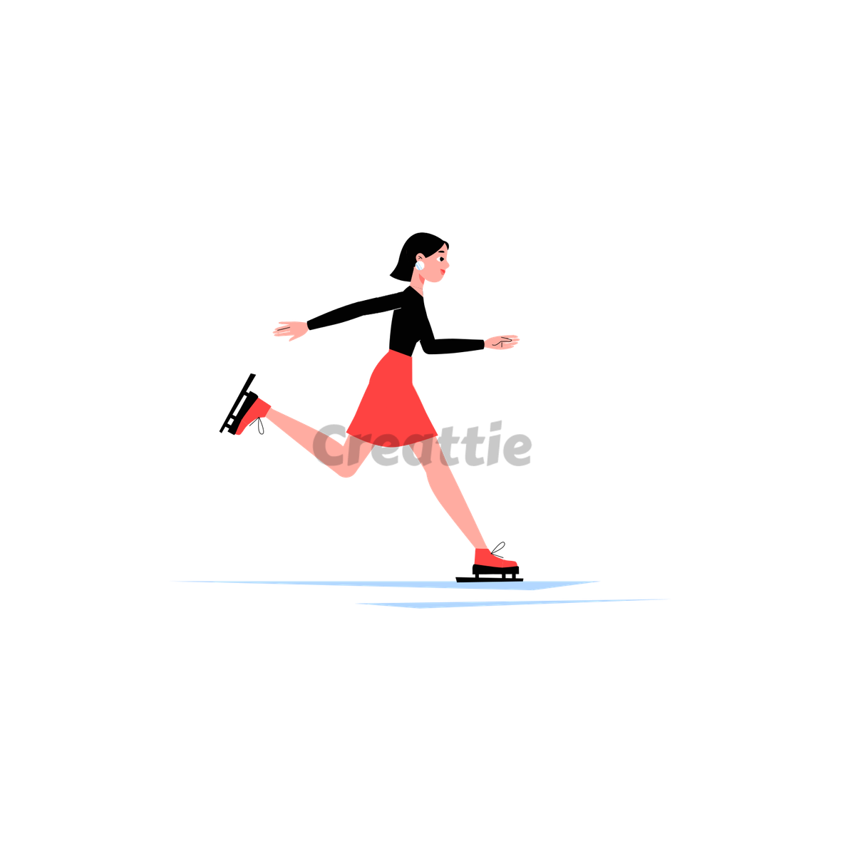 Download Figure Skating animation in Lottie JSON