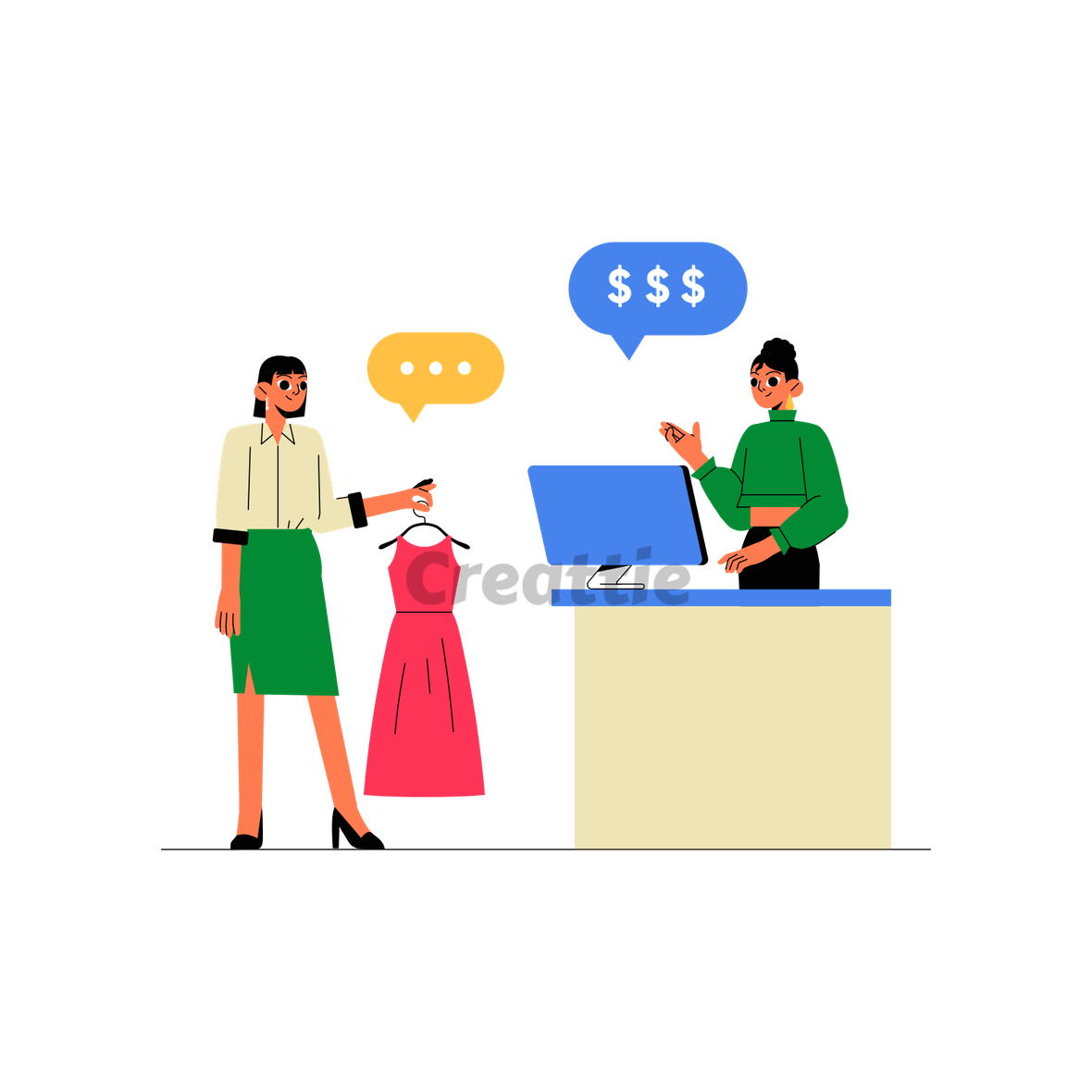 Download Consulting Cashier animation in Lottie JSON