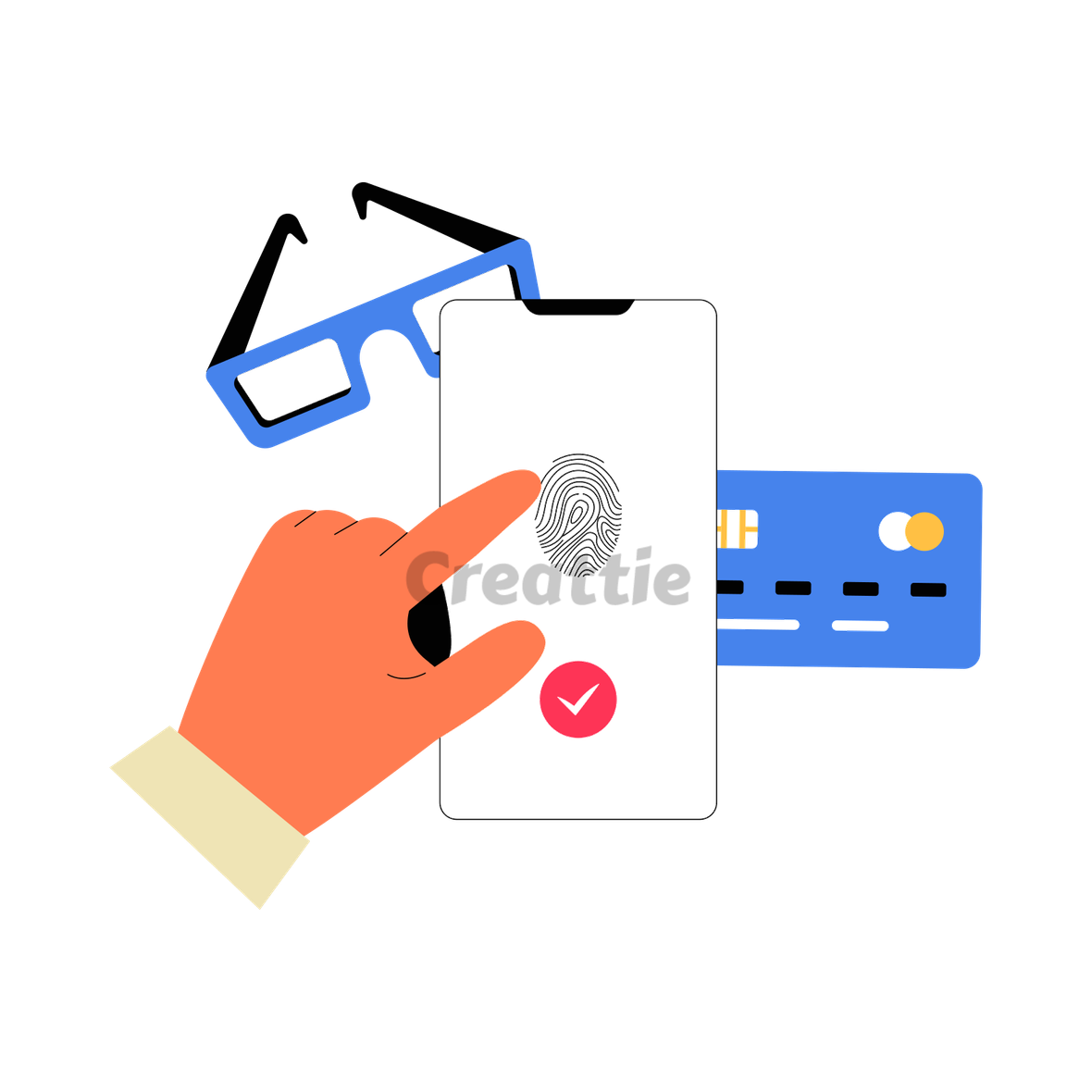 Download Fingerprint Identification animation in Lottie JSON