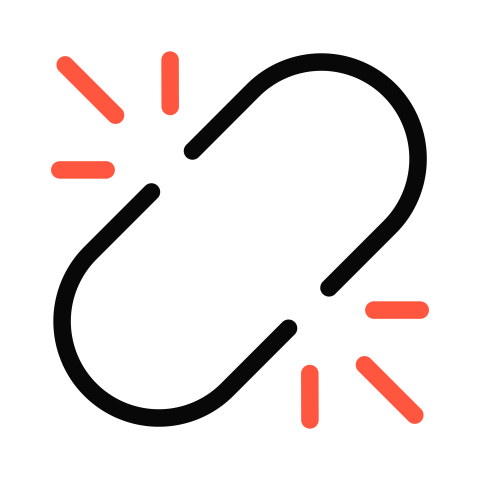 Download Broken Link animated Icons in JSON Lottie