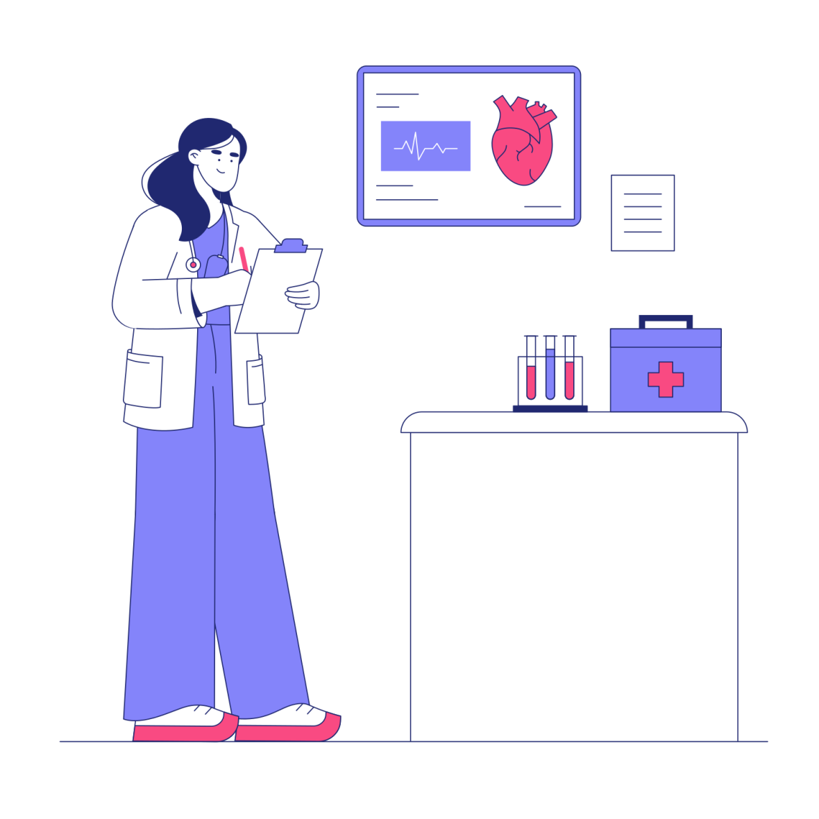 Download Cardiologist animation in Lottie JSON