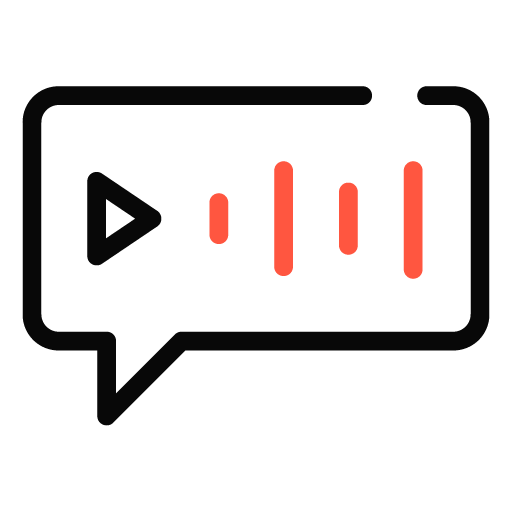 Download Voice Message animated Icons in JSON Lottie