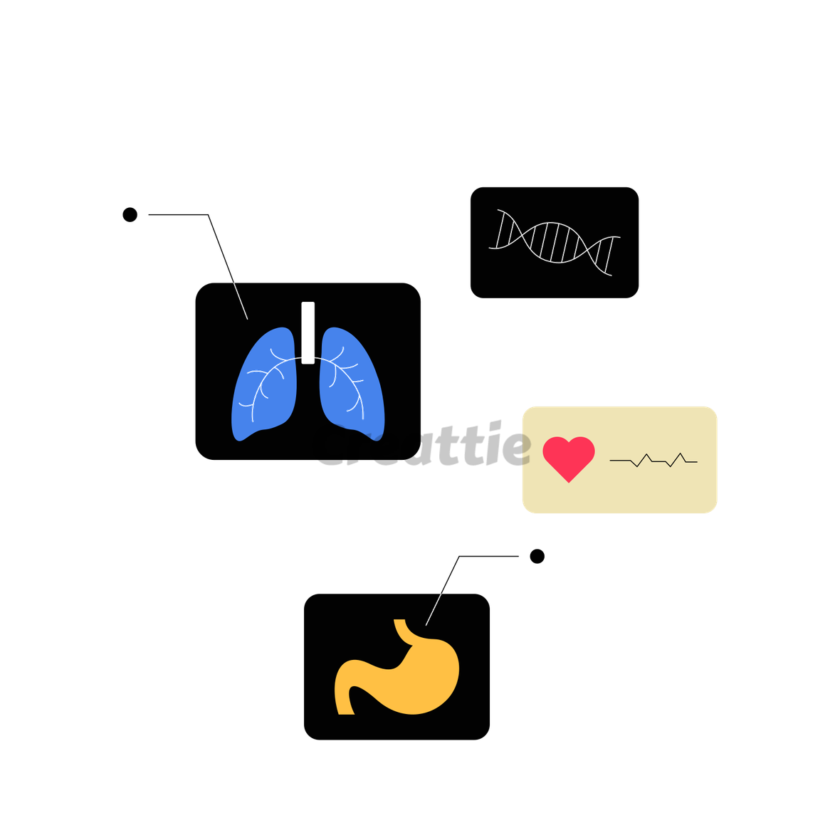 Download Medical Infographic animation in Lottie JSON