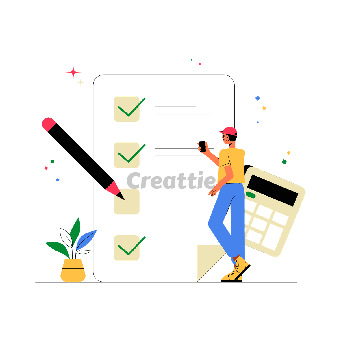 Download Shopping Checklist animation in Lottie JSON