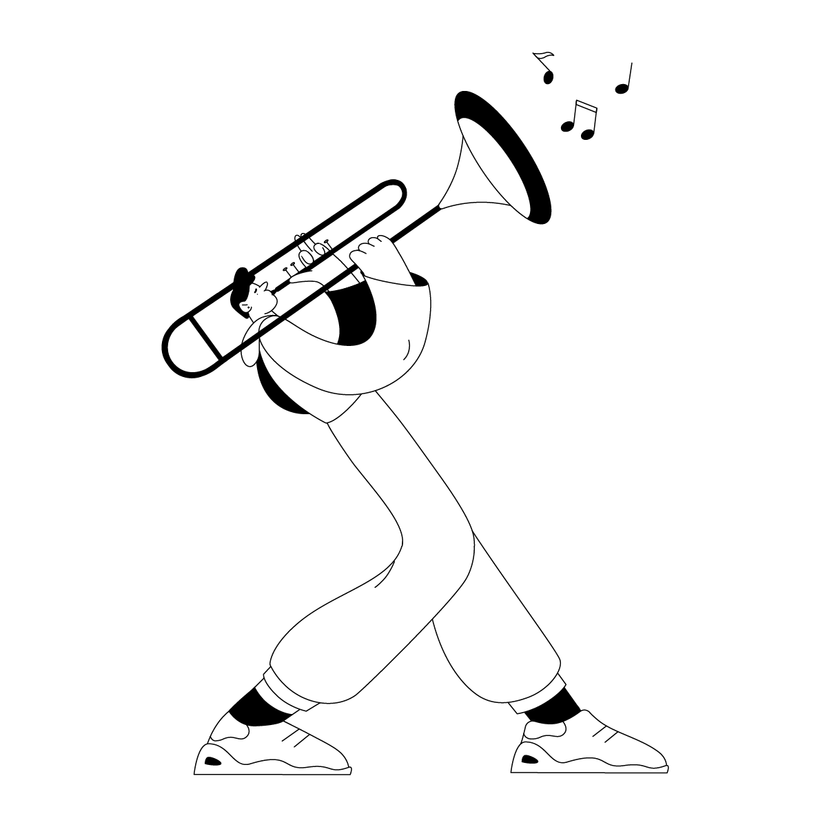 Download Trombone animation in Lottie JSON