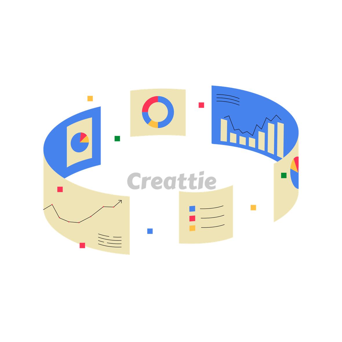 Download Data Infographic animation in Lottie JSON