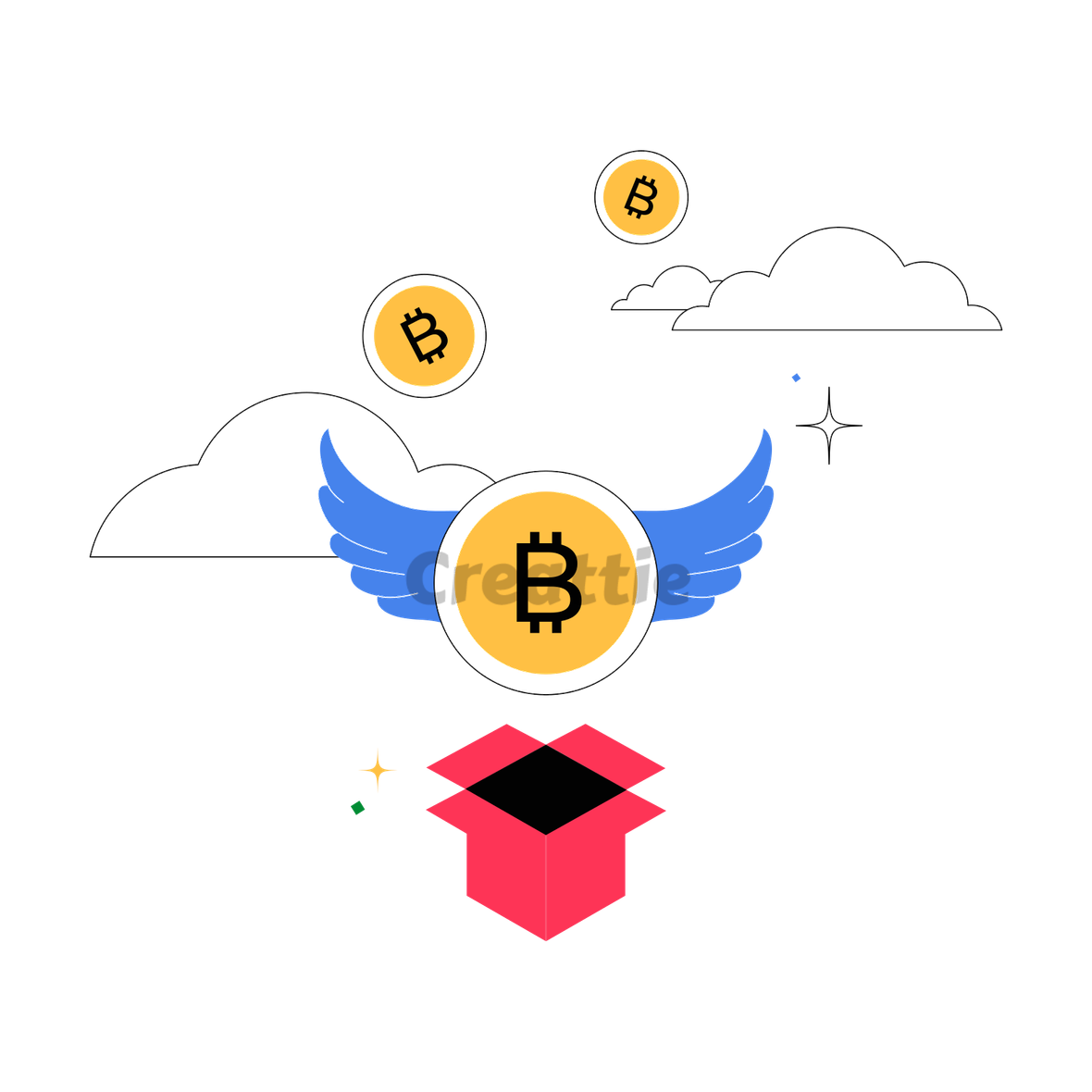 Download Crypto Airdrop animation in Lottie JSON