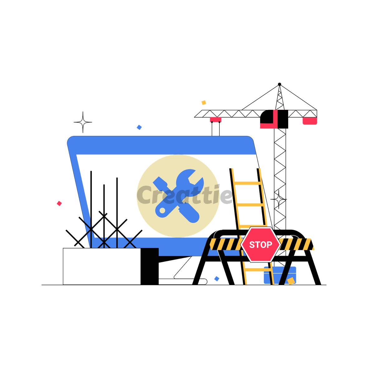 Download Construction Tools animation in Lottie JSON