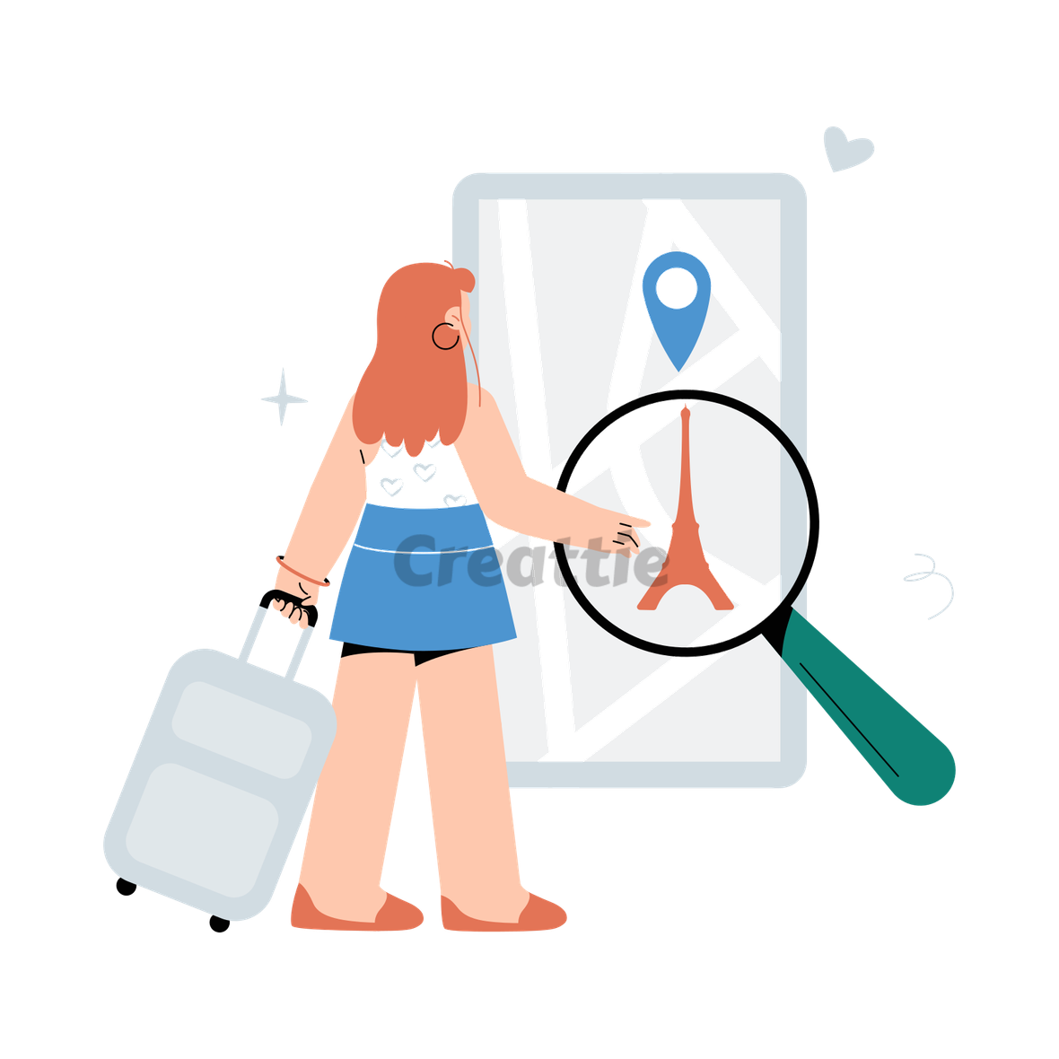 Download Paris Travel animation in Lottie JSON