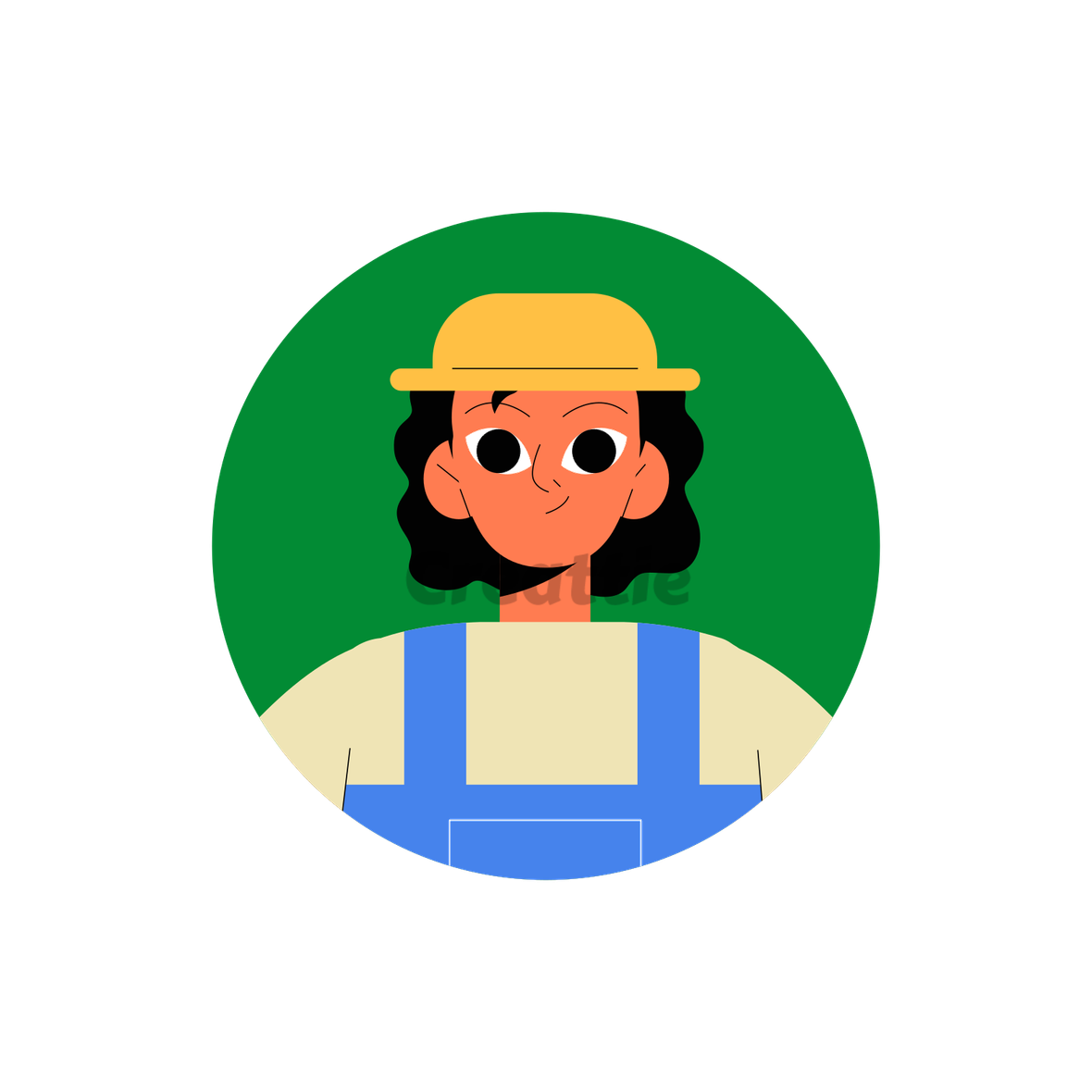 Download Female Farmer animation in Lottie JSON