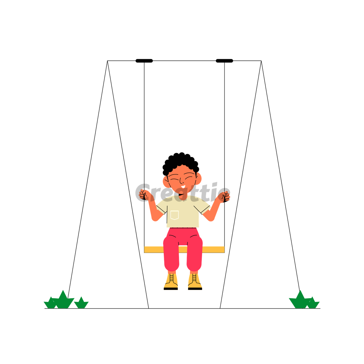 Download Playing Swing animation in Lottie JSON