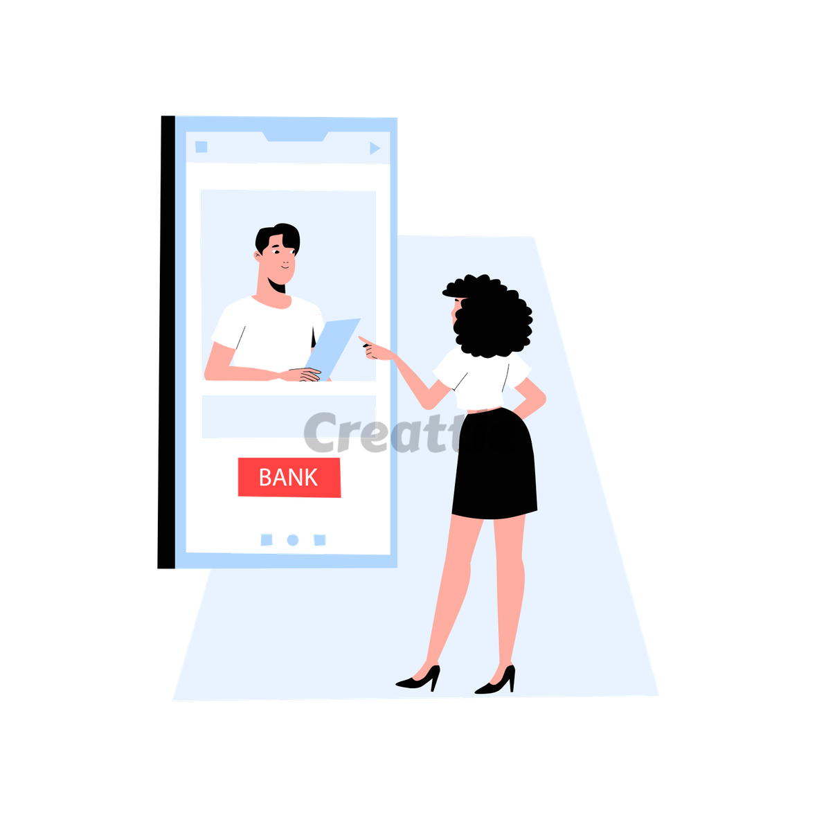 Download Bank Consultant animation in Lottie JSON