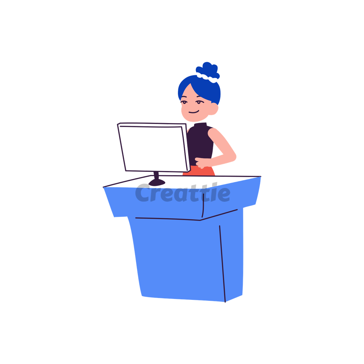Download Front Desk Support animation in Lottie JSON