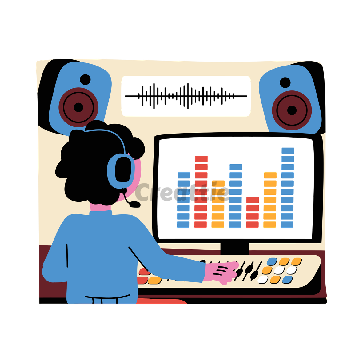 Download Sound Engineering animation in Lottie JSON