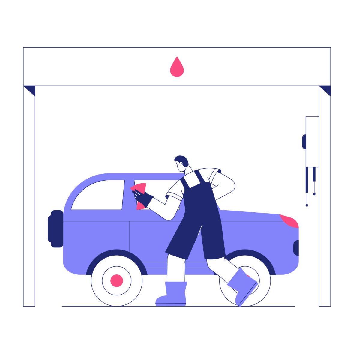 Download Car Wash animation in Lottie JSON